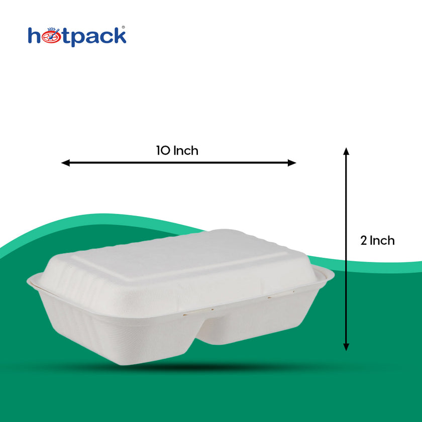 Biodegradable Disposable Rectangular Clamshells | India – Hotpack India