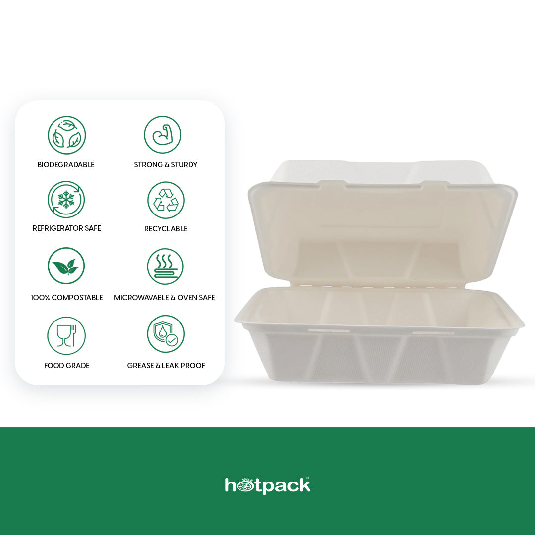 Biodegradable clamshell multipurpose square containers | India ...