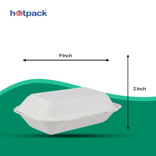 Biodegradable Disposable Rectangular Clamshells | India – Hotpack India