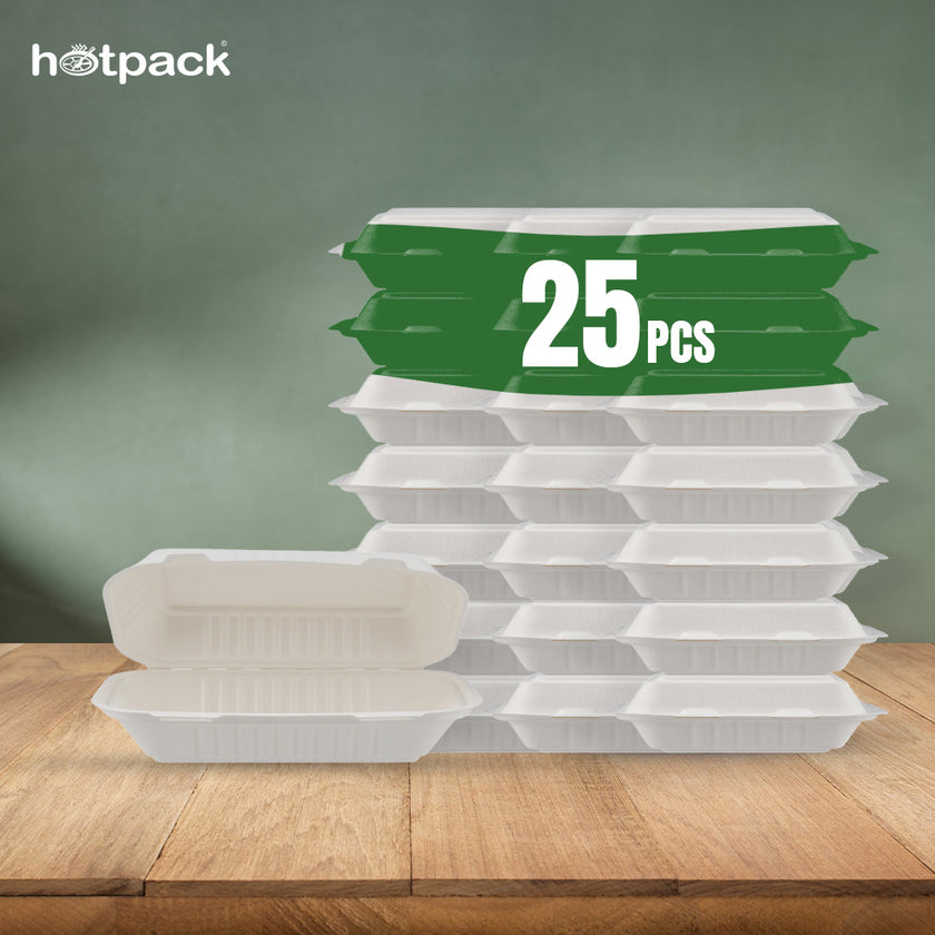 Biodegradable Disposable Rectangular Clamshells | India – Hotpack India